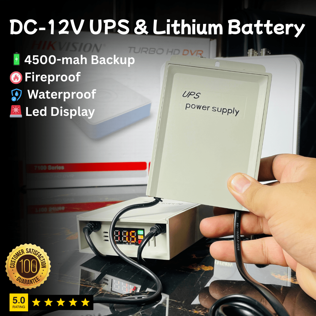 12V DC Mini UPS Backup for Security Camera Systems (5 Hour Battery ...